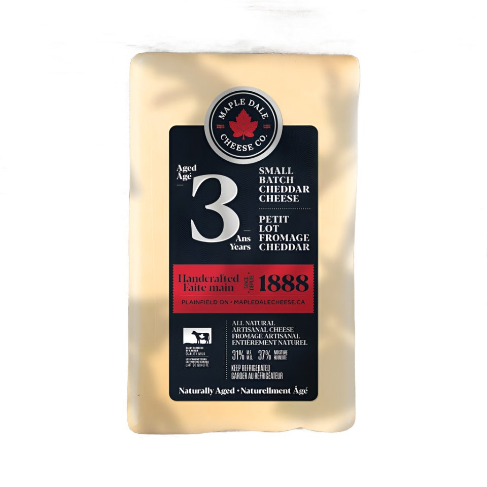 Maple Dale Cheese - 3 Year Old Cheddar White – Sheldon Creek Supply Co.