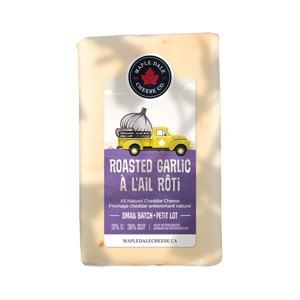 Maple Dale Cheese - Roasted Garlic Cheddar – Sheldon Creek Supply Co.