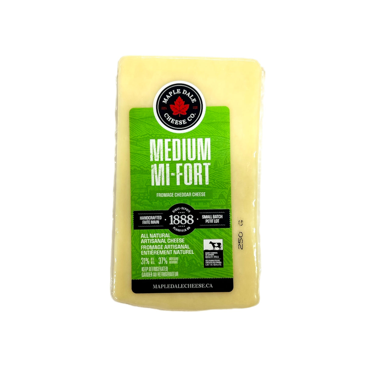 Maple Dale Cheese - Medium White – Sheldon Creek Supply Co.