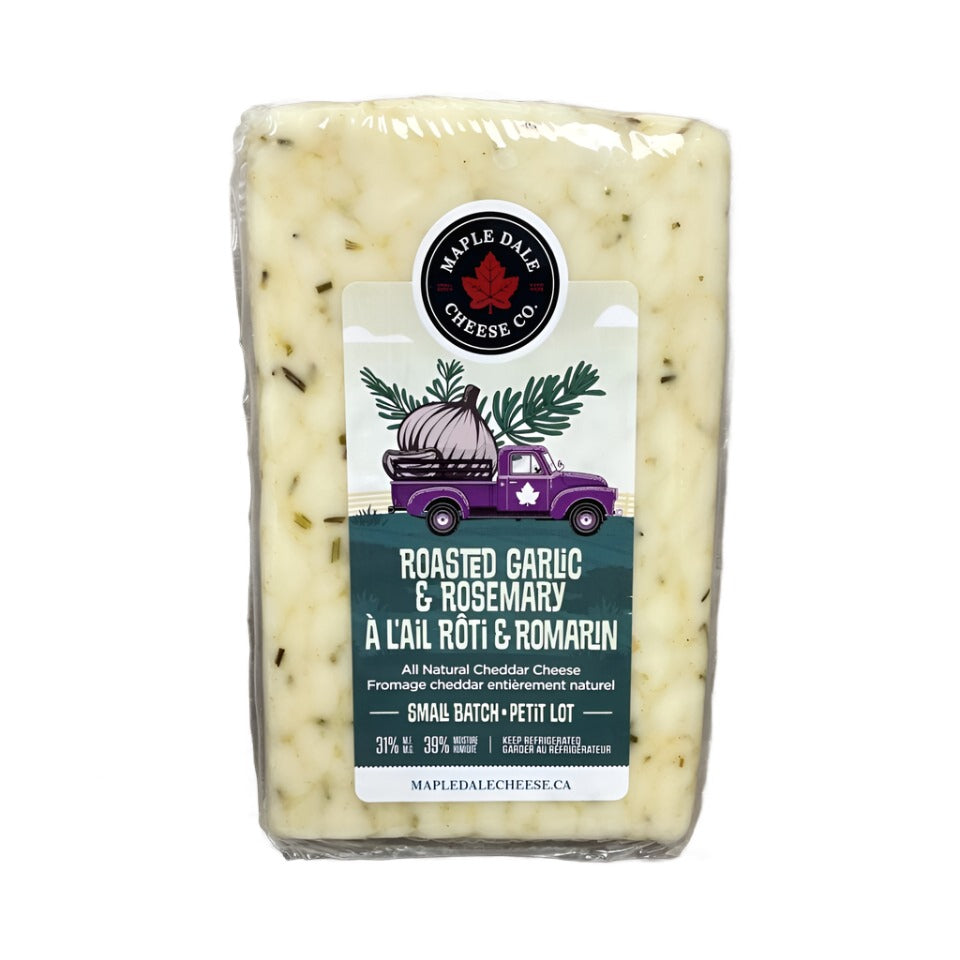 Maple Dale Cheese - Roasted Garlic & Rosemary Cheddar – Sheldon Creek ...