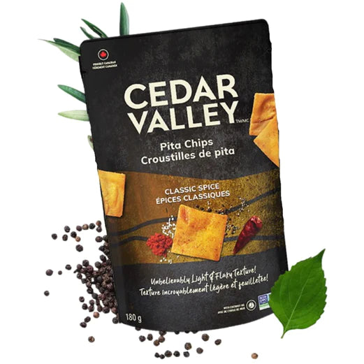 Cedar Valley Pita Chips: Classic Spice - CASE – Sheldon Creek Supply Co.